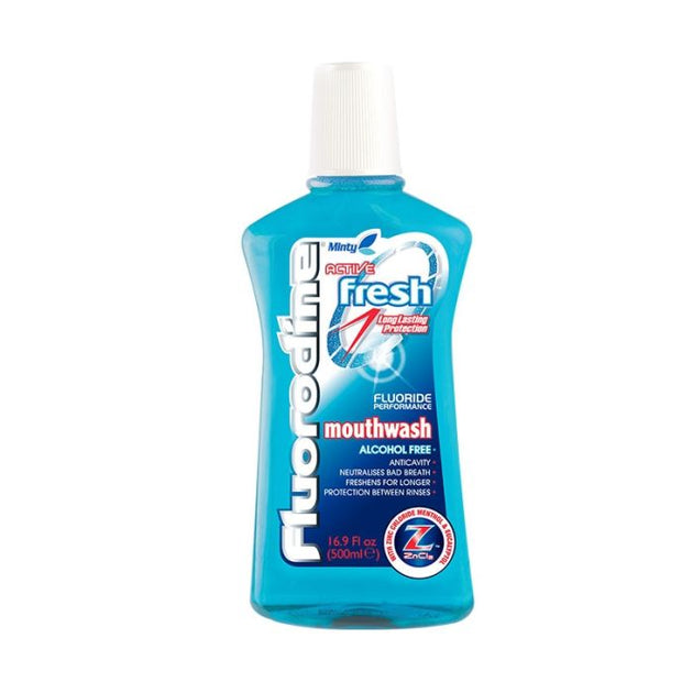 Fluorodine Mouthwash: Active Fresh - 500ml – Jubilee Dentals
