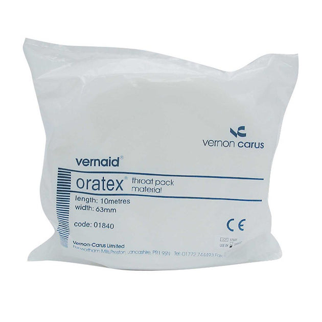 Oratex Throat Pack Roll - 10m – Jubilee Dentals